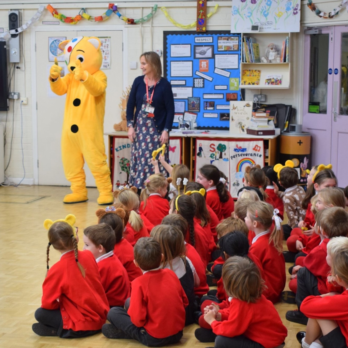 Marlow Church of England Infant School - A visit from Pudsey